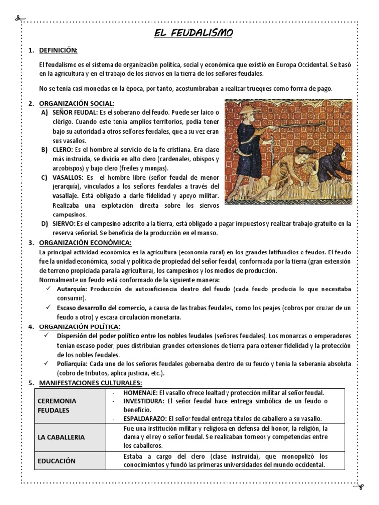 El Feudalismo | Descargar gratis PDF | Feudalismo | Oligarquía