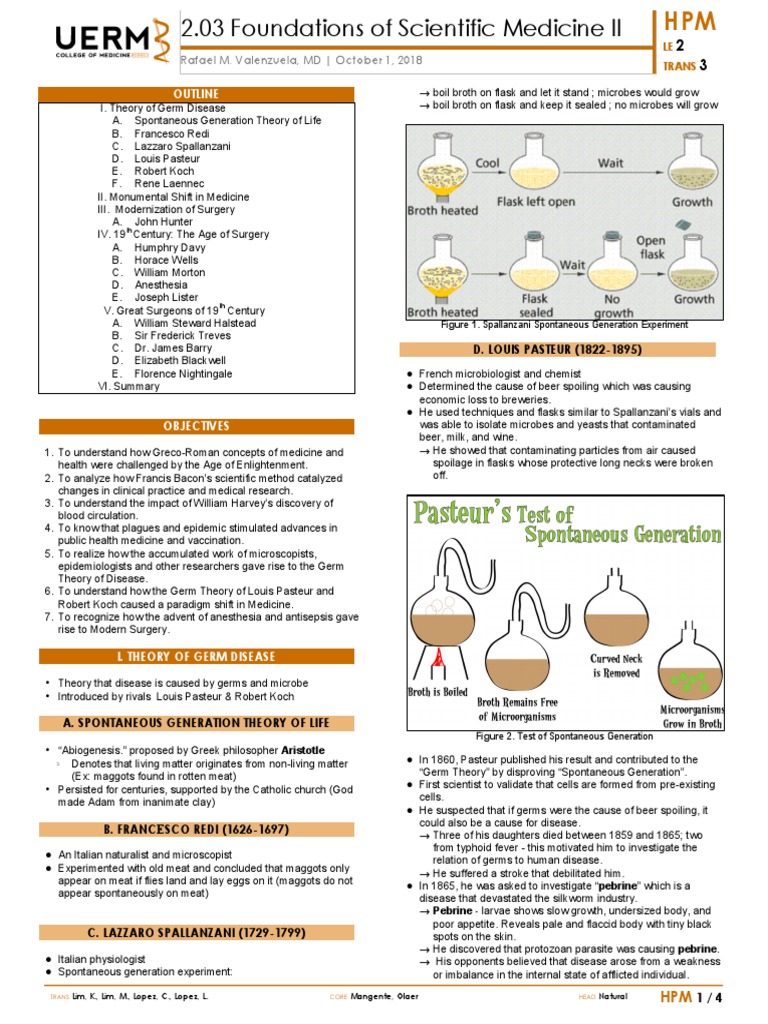 Dunfa Scientifc Metho | PDF | Louis Pasteur | Anesthesia