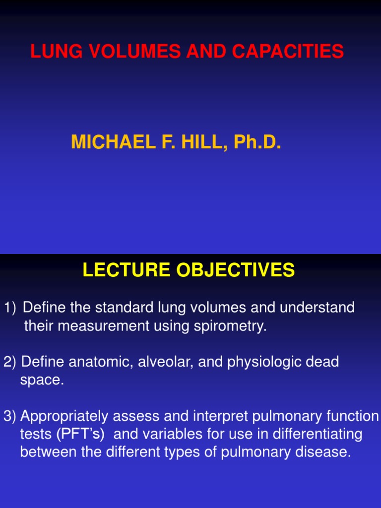 Understanding Lung Volumes and Capacities | PDF | Exhalation | Lung