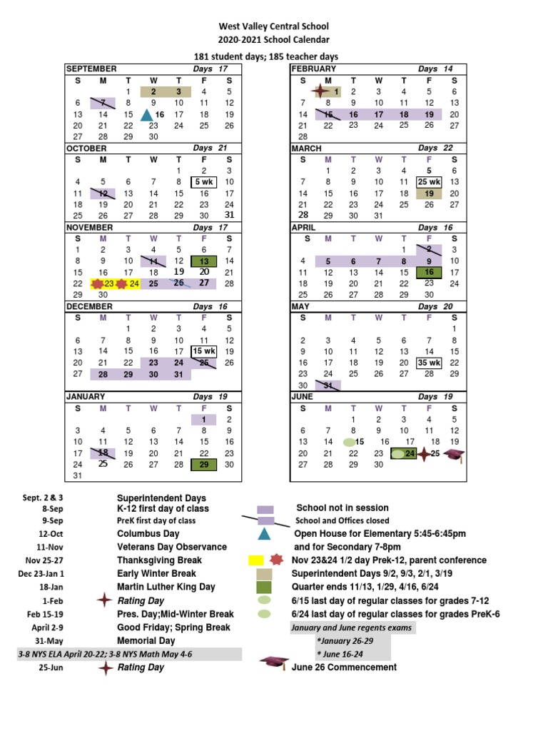 2020-2021 Calendar | PDF | Observances | Behavior Modification