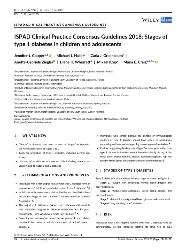 2.stages of Type 1 Diabetes PDF | PDF | Autoimmunity | Prediabetes