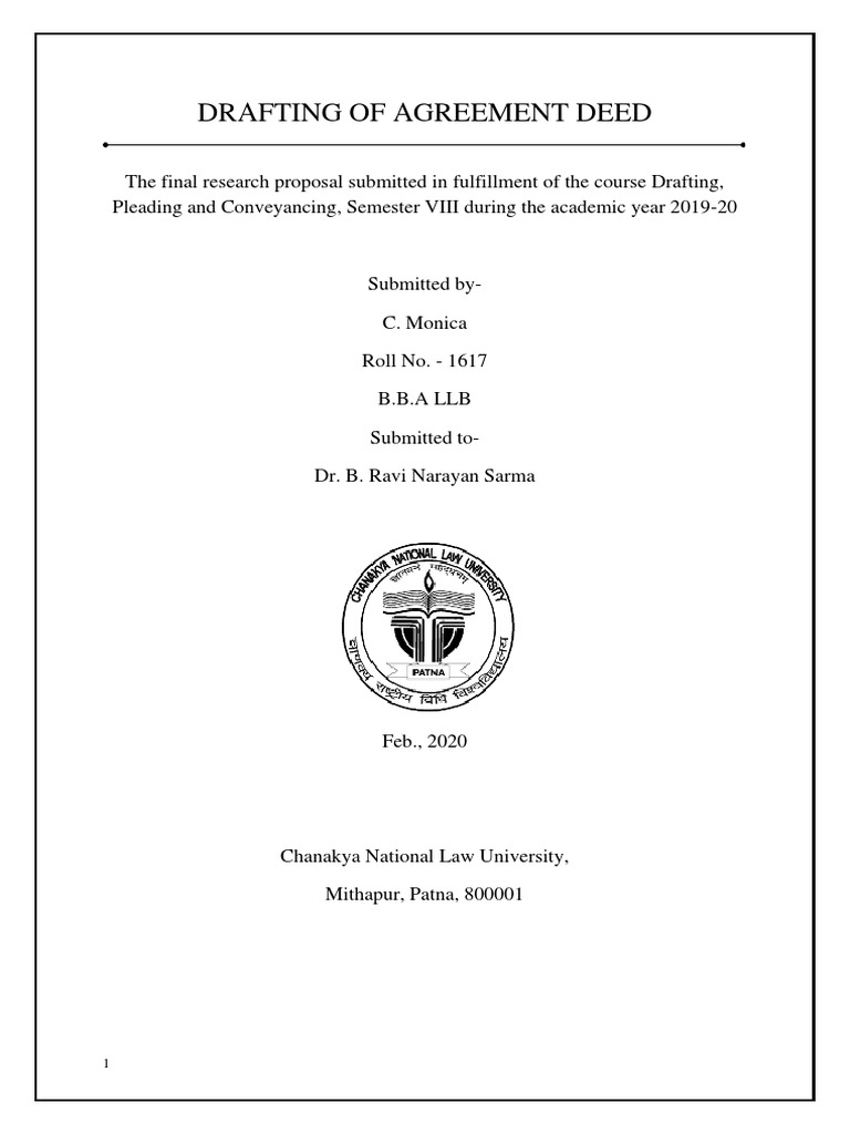 DPC Final Draft | PDF | Landlord | Deed