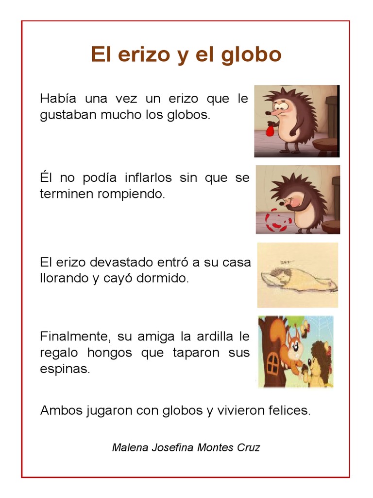 Cuento El Erizo y El Globo | PDF | Novela negra, policíaca y suspenso