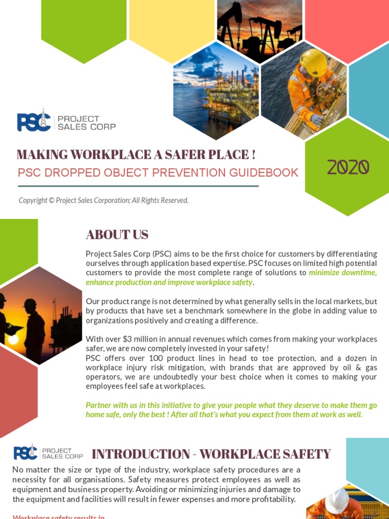 Workplace Safety Guidebook - DROPPED OBJECT PREVENTION | PDF | Safety ...
