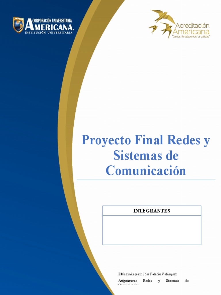 Proyecto Final Redes y Sistemas de Comunicación | PDF | Dirección IP | Enrutador (Computación)