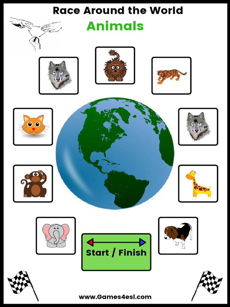 Animals Board Game Race Around The World | PDF | Poetry