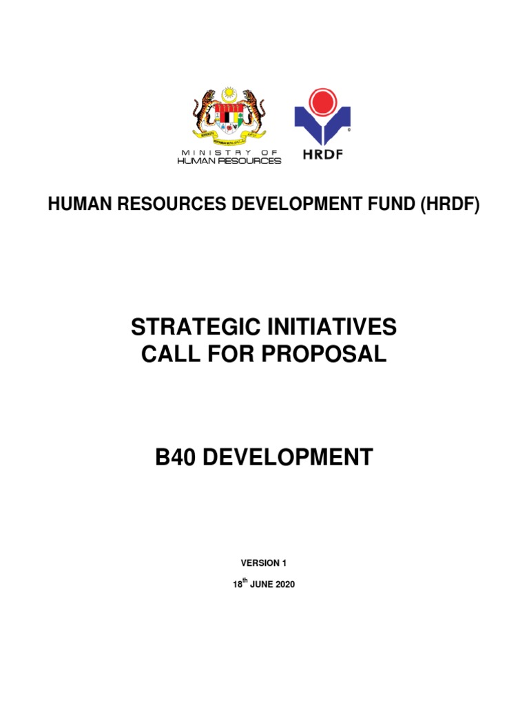 B40 Dev Call For Proposal Format | PDF | Entrepreneurship | Grant (Money)