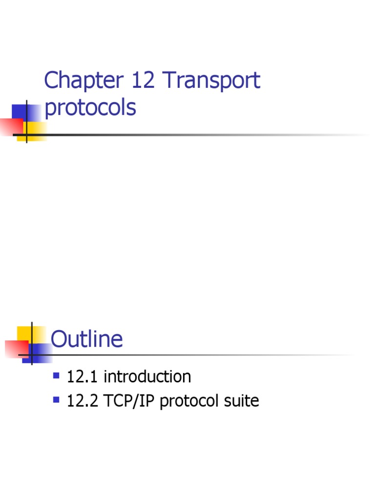 Chapter 12 Transport Protocols | PDF | Transmission Control Protocol ...