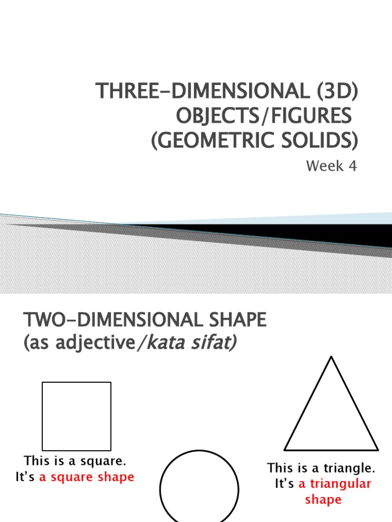 Understanding Three-Dimensional Objects | PDF | Shape | Triangle