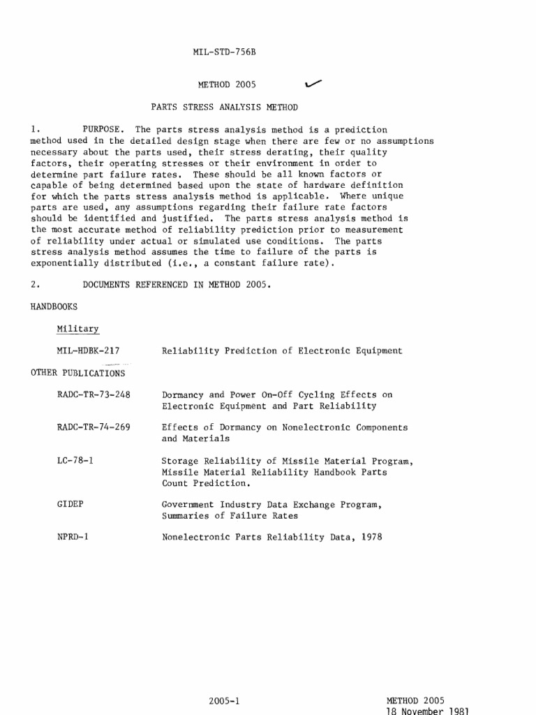 MIL-HDBK-338-V1 Electronic Reliability Design Handbook 15 Oct 1984 PP ...