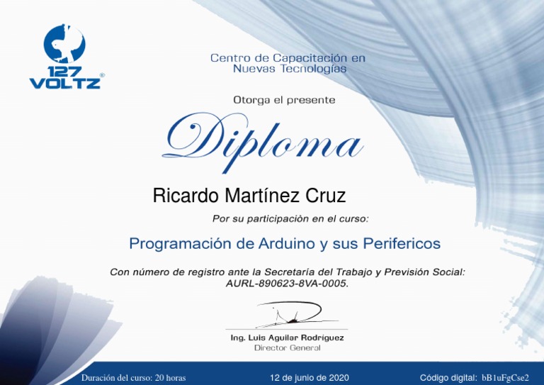 Diploma de Programacin Arduino y Sus Perifricos | PDF