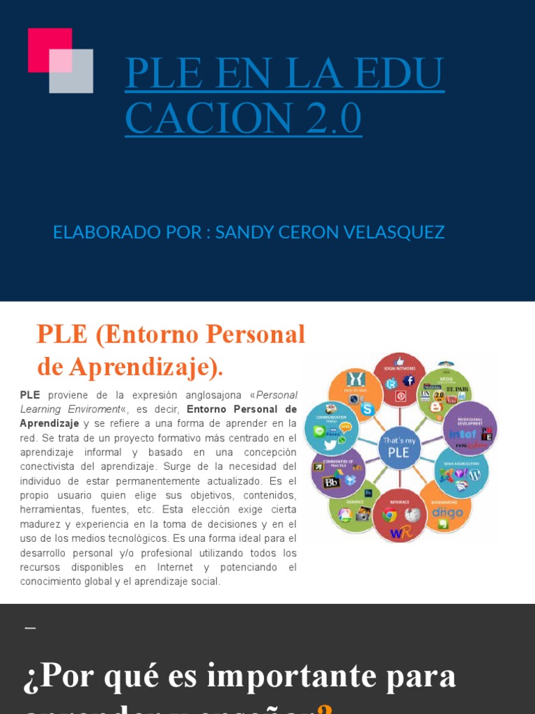 Ple en La Educacion 2.0 | PDF | Cognición | Aprendizaje