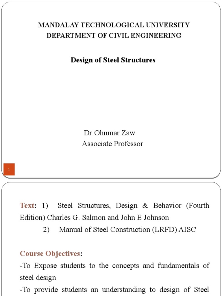 Steel PowerPoint I (2018-2019) | PDF | Deformation (Engineering ...