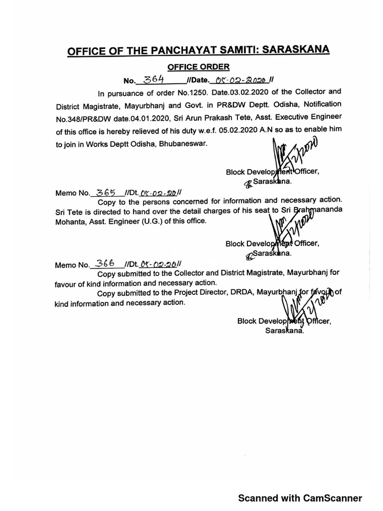 Relieve Order BDO | PDF