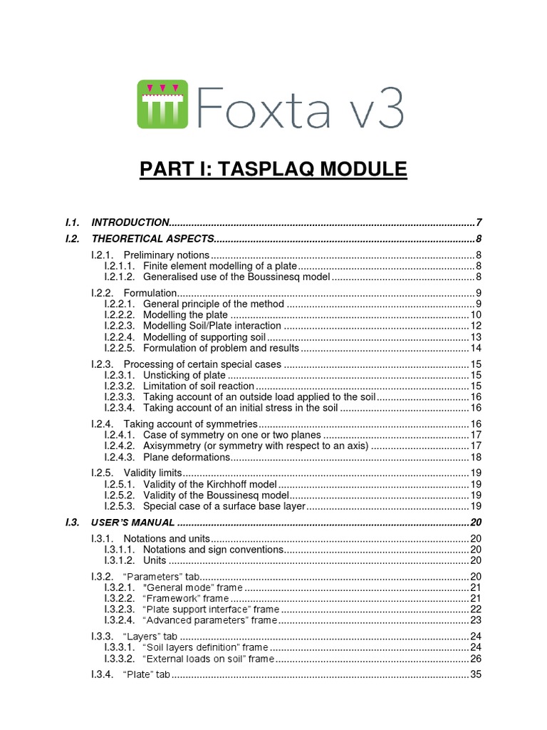Foxta v3 - Partiei Tasplaq en PDF | PDF | Linear Elasticity | Bending