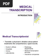 Medical Transcription Basics Guide | PDF | Litre | Health Care