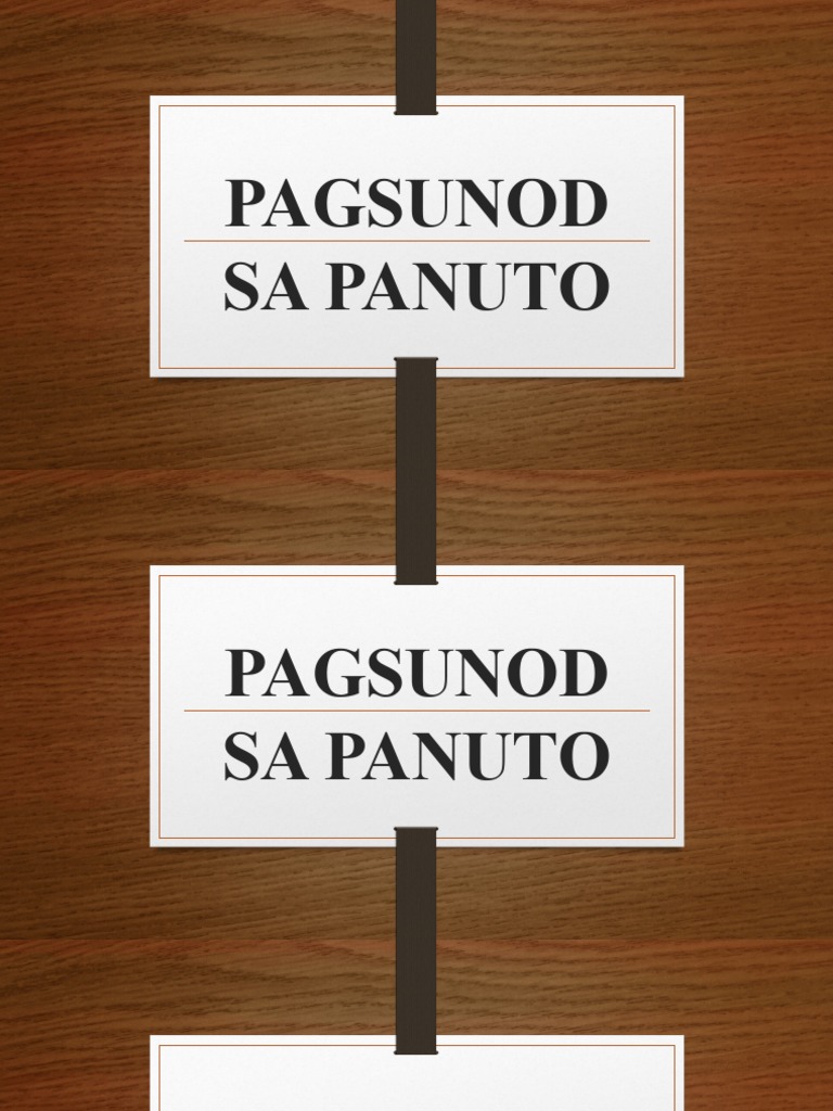 Pagsunod Sa Panuto | PDF