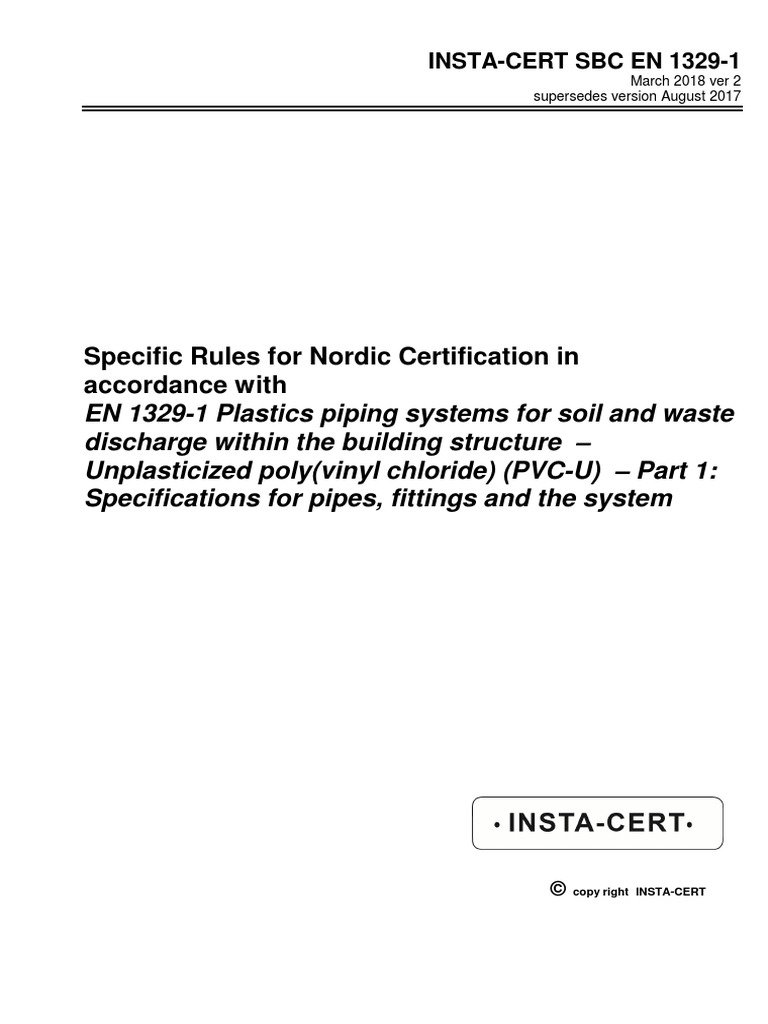 Specific Rules For Nordic Certification in Accordance With | PDF ...