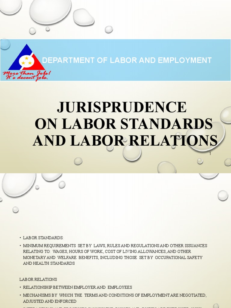 Labor Standards and Relations Overview | PDF | Independent Contractor ...