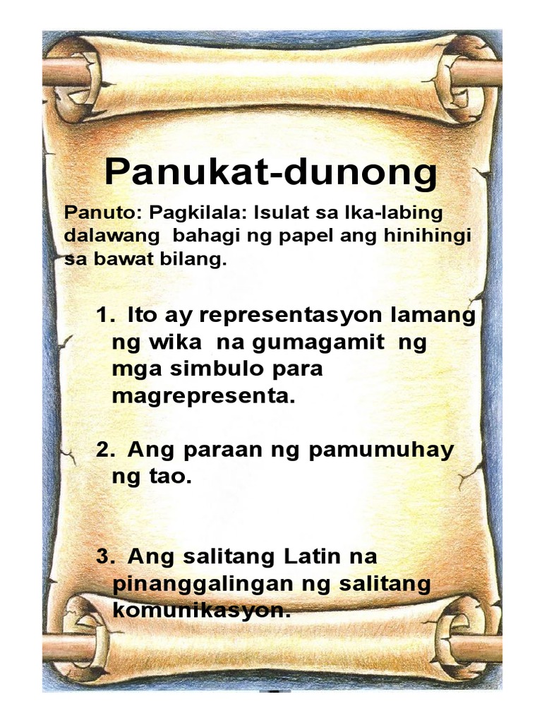 Panukat | PDF