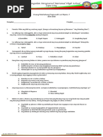 Filipino Grade 7 Diagnostic Test | PDF