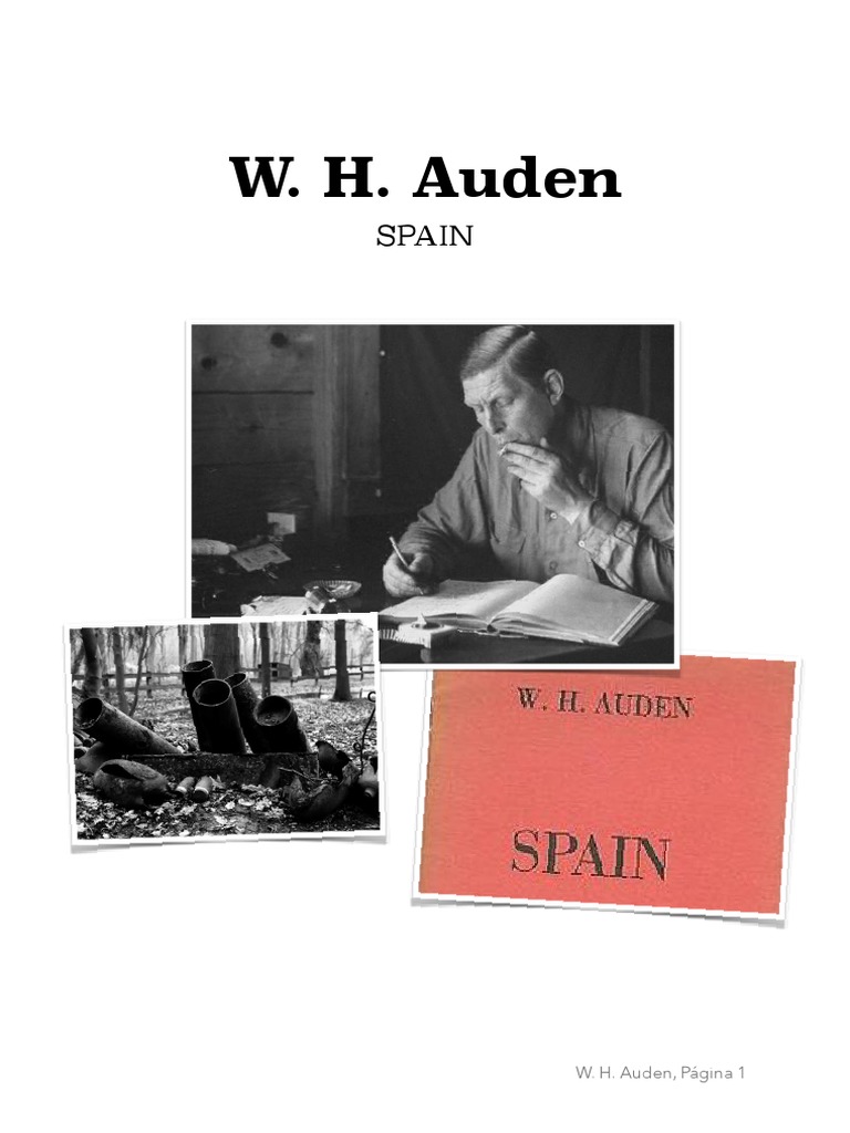 W H Auden | PDF | Francisco franco | Agitación