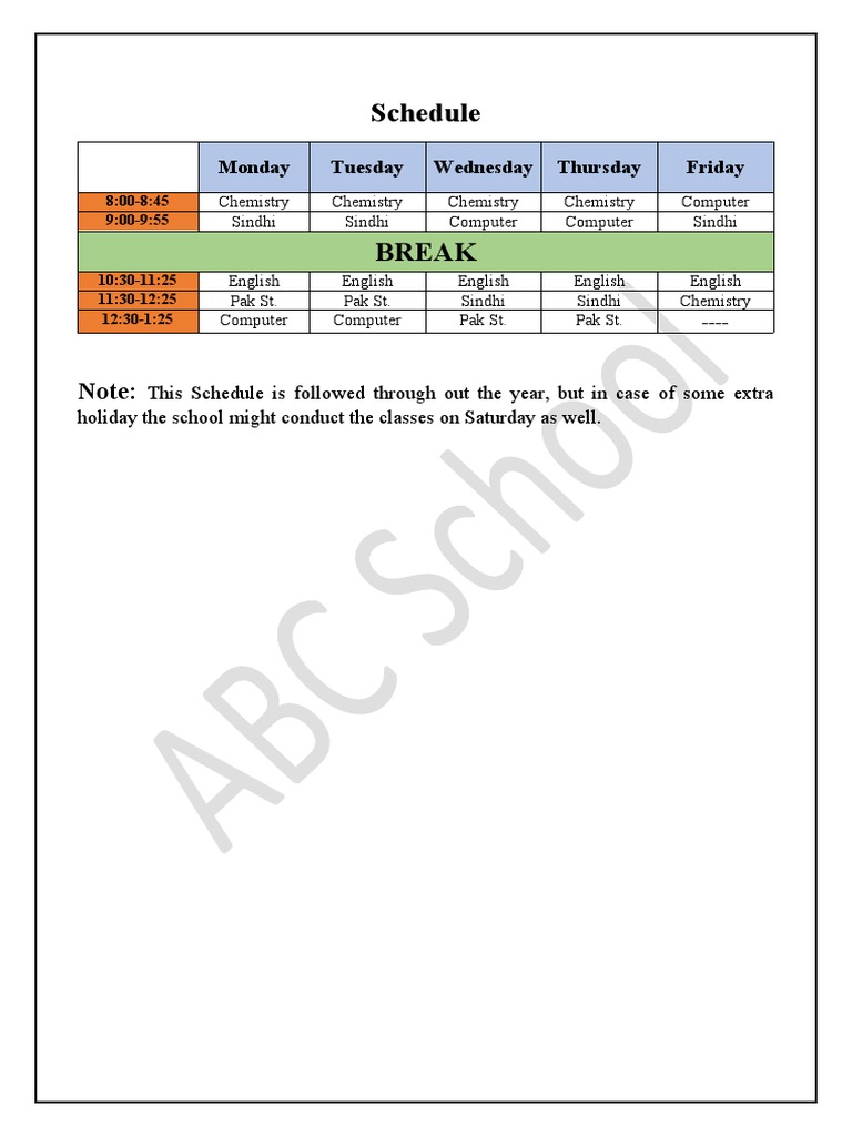 Class Task 2 (Table) | PDF