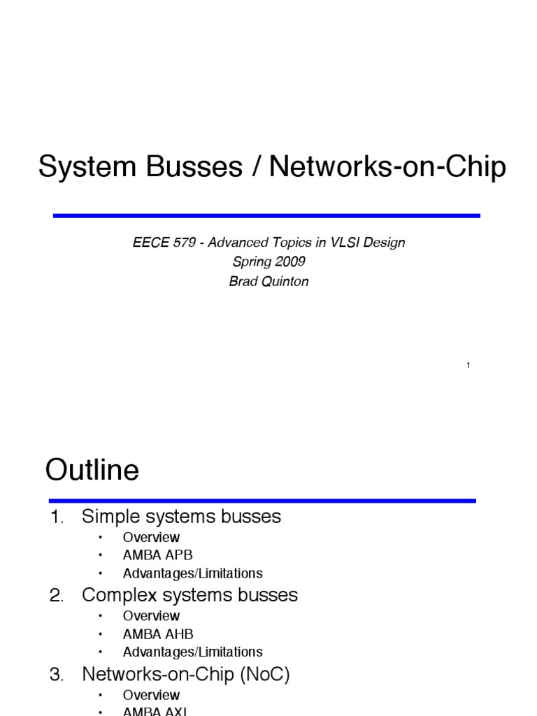 System Bus Noc PDF | PDF | Information And Communications Technology ...