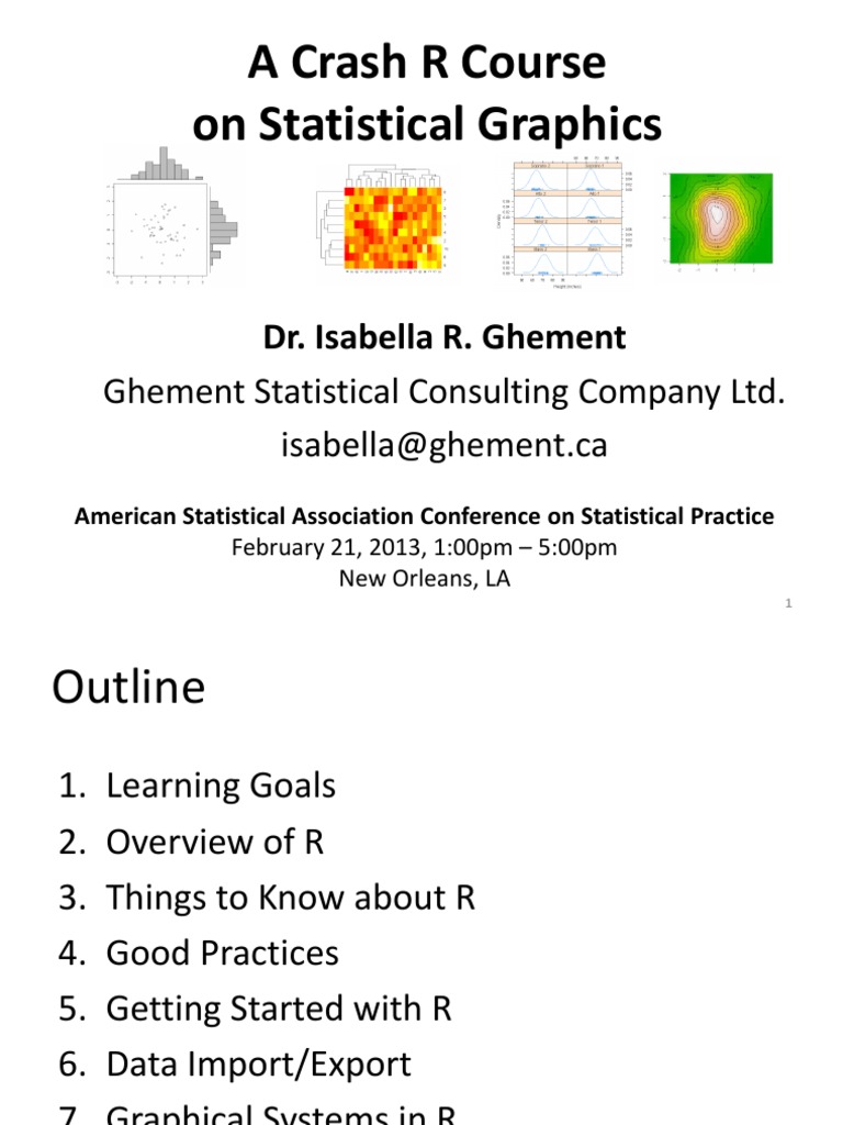 A Crash R Course On Statistical Graphics | PDF | Comma Separated Values | R (Programming Language)