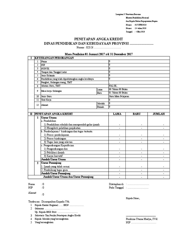 Contoh Form Pak Tahunan | PDF