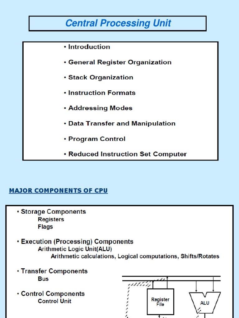 Central Processing Unit | PDF | Central Processing Unit | Digital Electronics