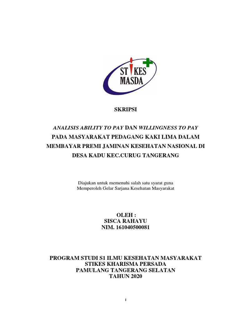 Cover Skripsi Sisca Rahayu PDF | PDF | Ilmu Sosial | Sains & Matematika