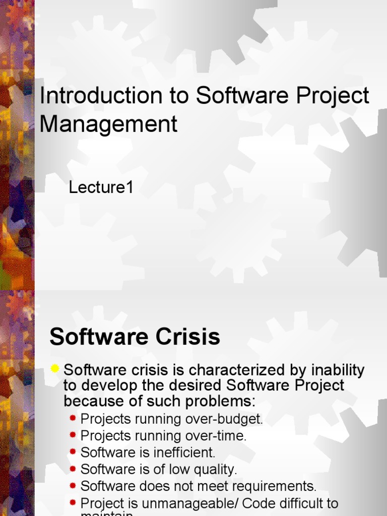 Introduction To Software Project Management | PDF | Project Management | Computing