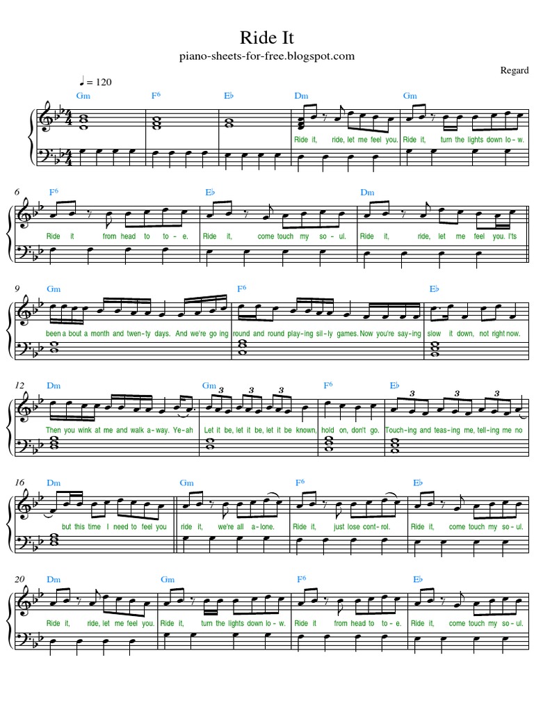 Regard - Ride It | PDF
