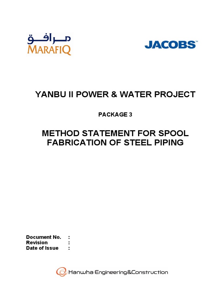 Method For Spool Piping | PDF | Pipe (Fluid Conveyance) | Welding