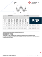 External Metric ISO Thread Table Chart Sizes M20 - M55 | PDF | Screw ...