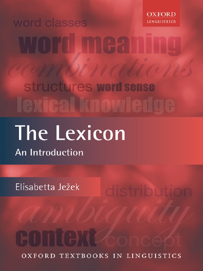 Jezek, The Lexicon PDF | PDF | Lexicology | Lexicon
