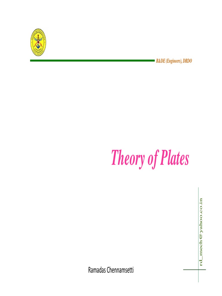 Theory of Plates | PDF | Bending | Deformation (Mechanics)