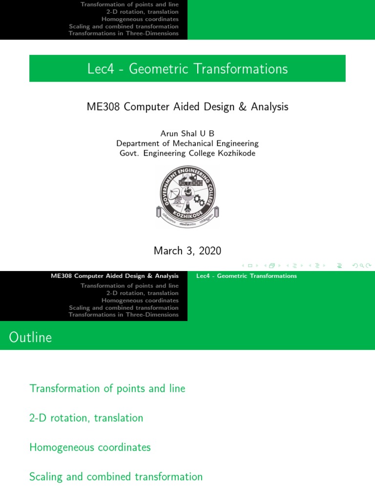 Lec4 PDF | Download Free PDF | 2 D Computer Graphics | Cartesian ...