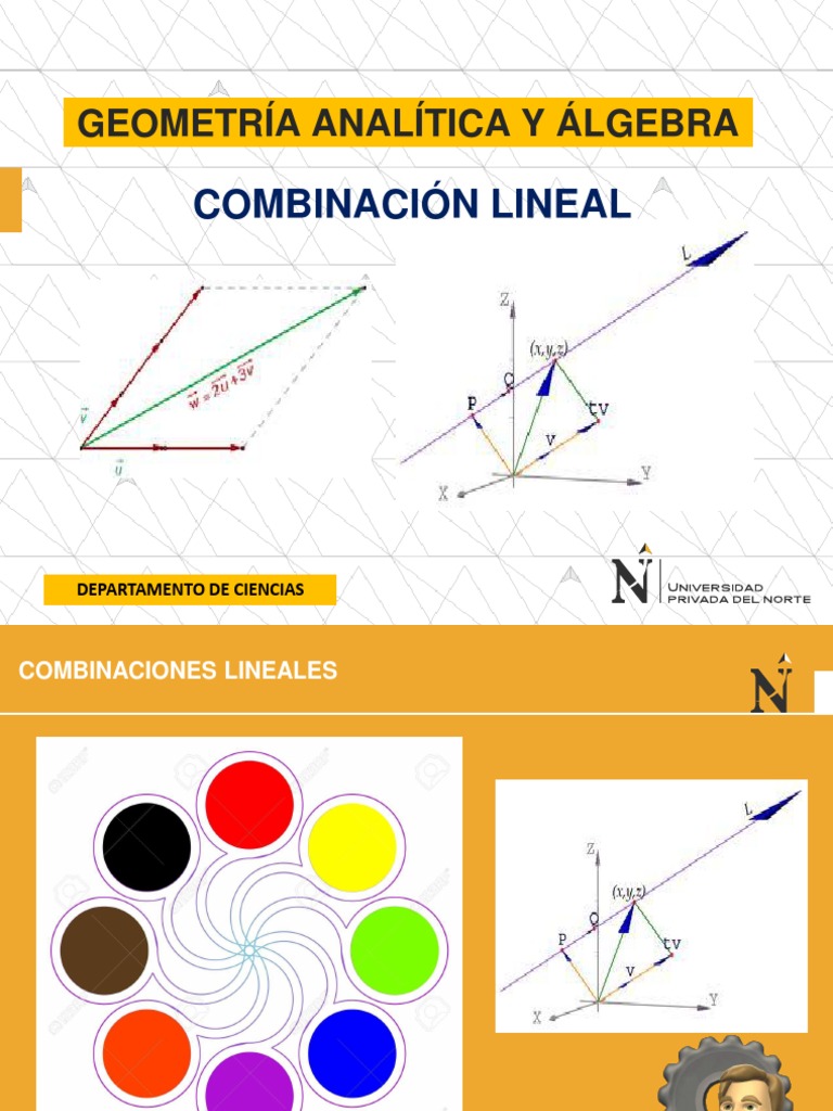 Introducción a Combinaciones Lineales | PDF | Base (álgebra lineal) | Espacio vectorial