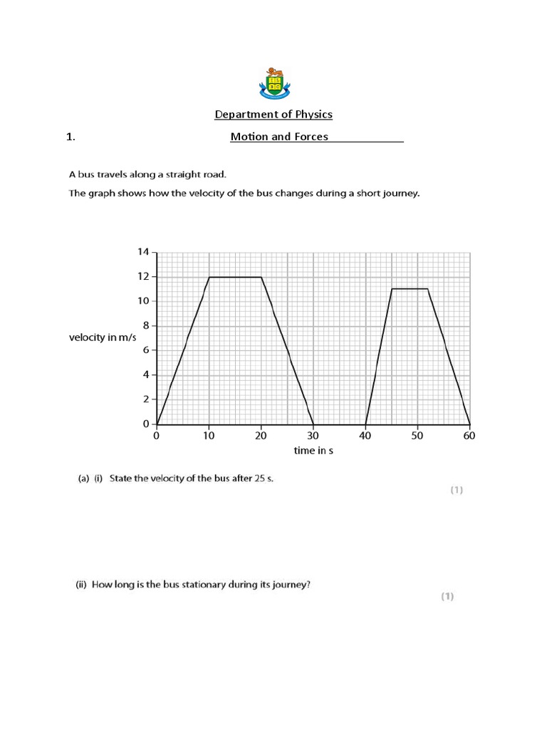 Motion and Forces in Physics | PDF