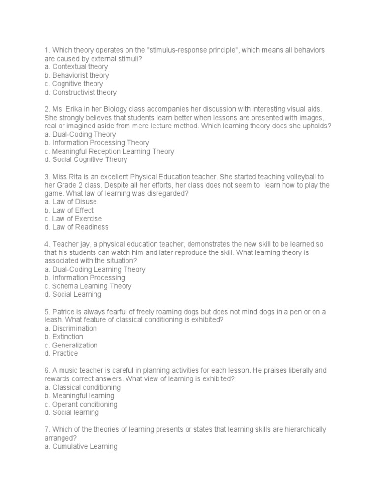 Prof Ed 2 | PDF | Behaviorism | Lesson Plan