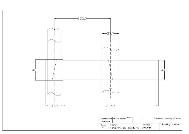 Schema Cinematica Reductor Model PDF | PDF