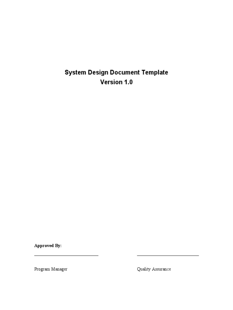 System Design Document - Sample | Download Free PDF | Databases ...