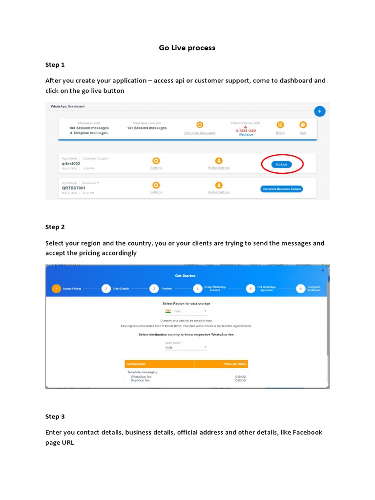 Go Live Process | PDF