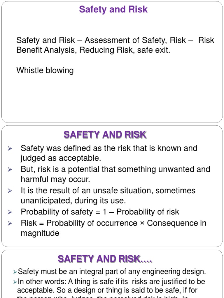 Safety & Risk II | PDF | Risk | Risk Management