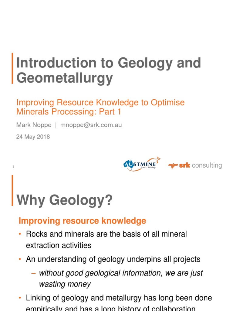 Geometallurgy Austmine - SRK - Standard | PDF | Mining | Risk