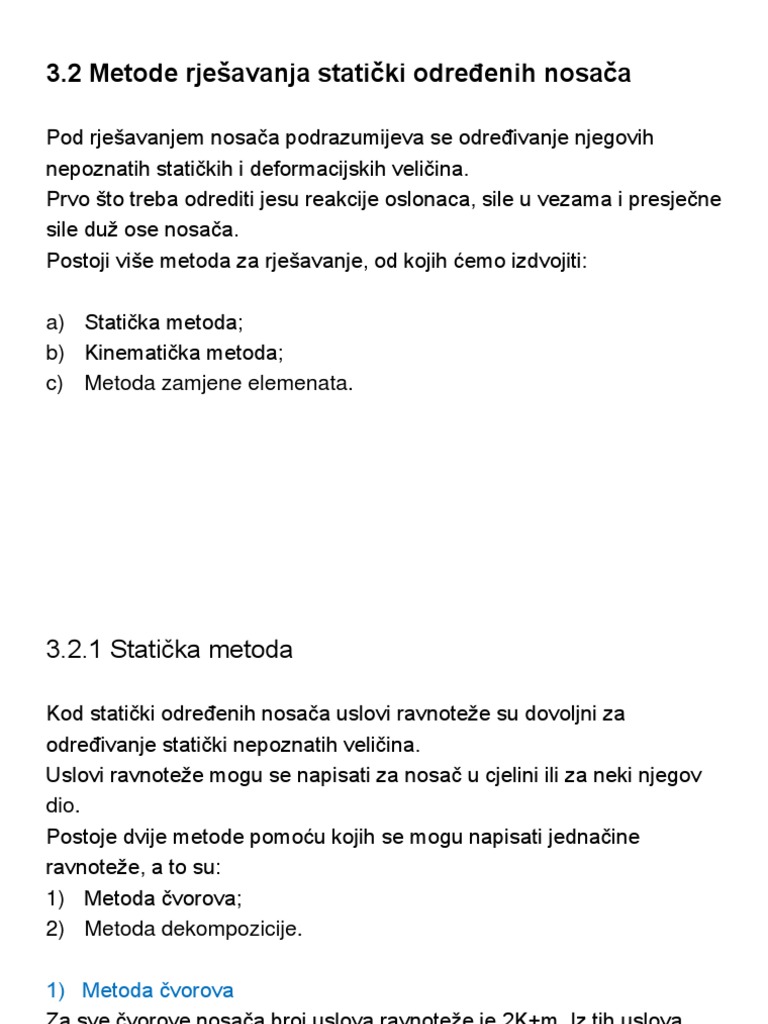 3 Staticki Odredjeni Nosaci 8 10 | PDF