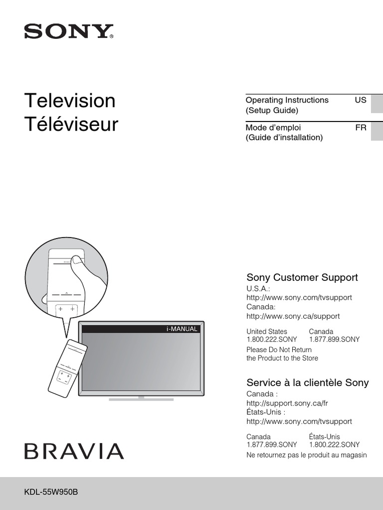 Television Téléviseur: Operating Instructions (Setup Guide) US | PDF ...