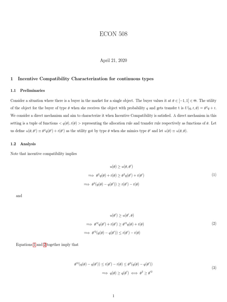 Continuous Types Ic | PDF | Theoretical Physics | Mathematical Relations